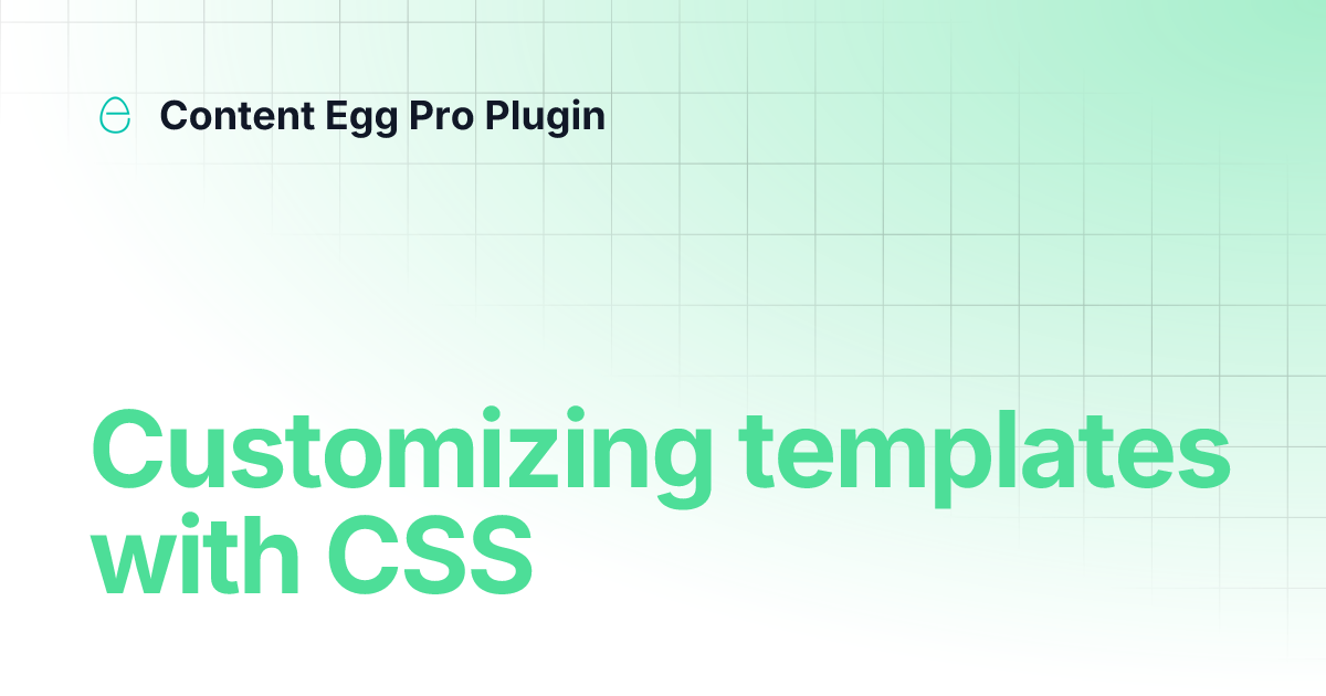 Customizing templates with CSS | Content Egg Pro Plugin